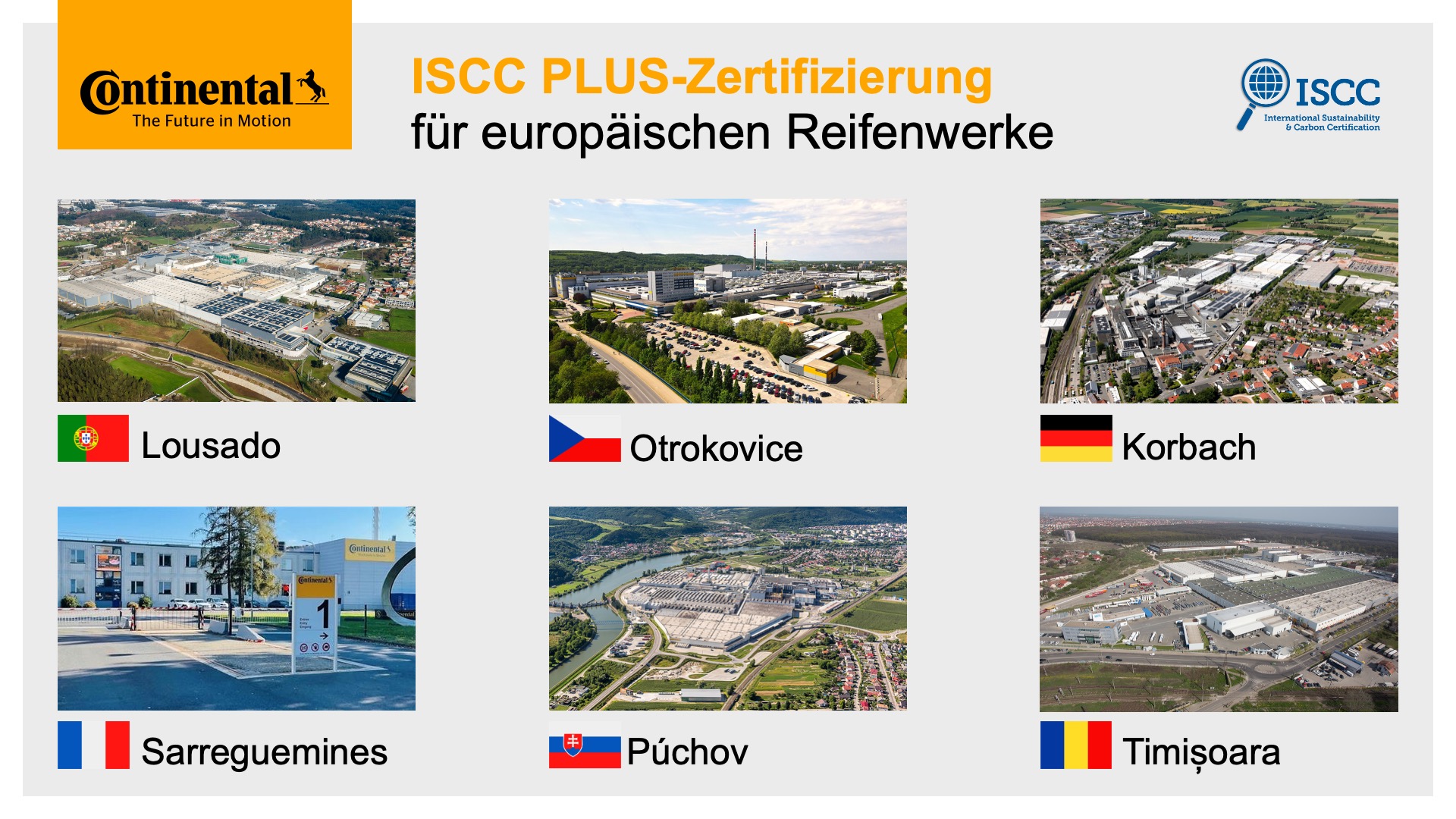 Continental erhält ISCC PLUS-Zertifizierung für alle europäischen ...